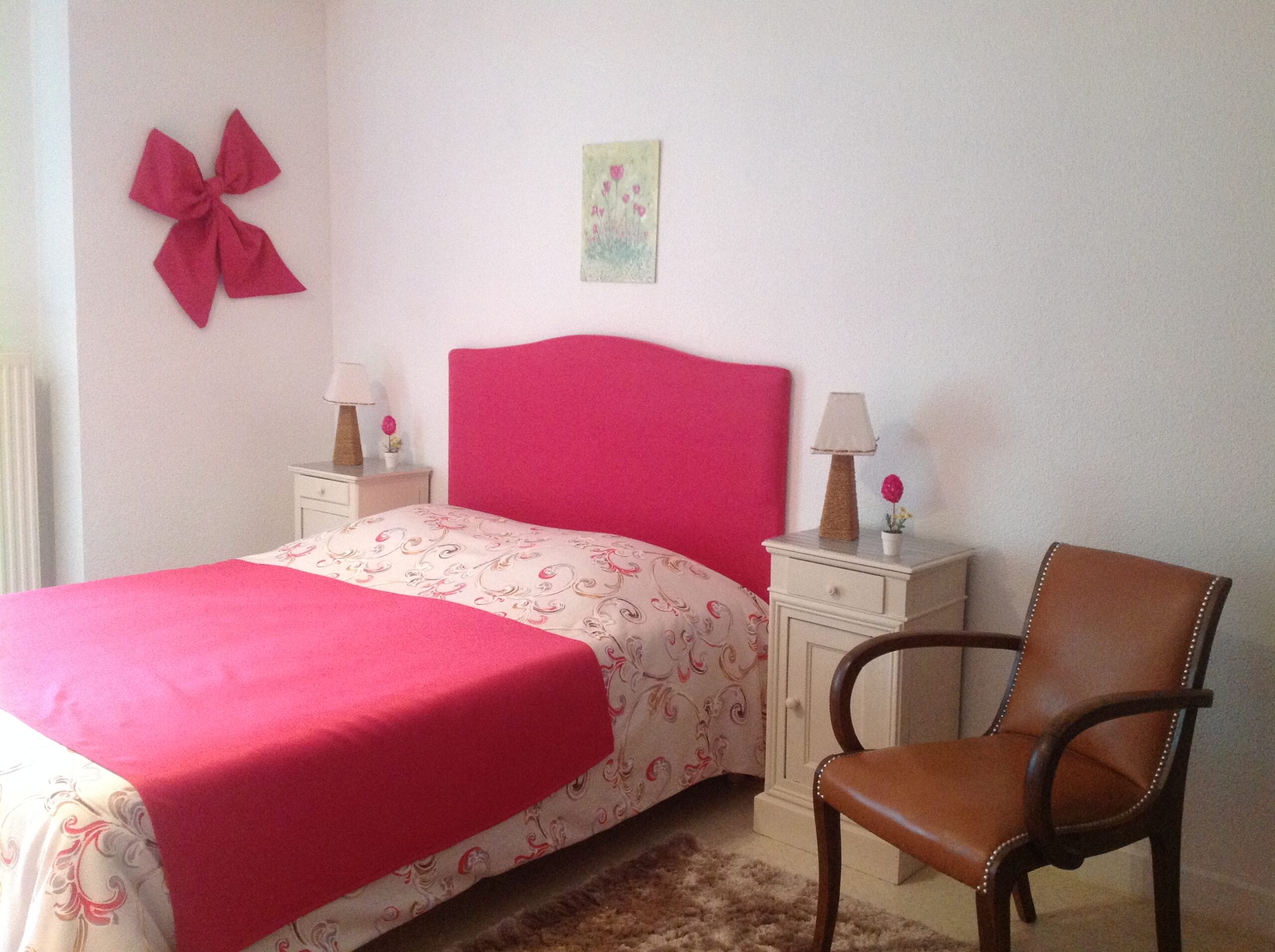 Chambre fuchsia - Chambres d'hôtes Les Malvaux